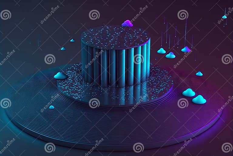 Big Data Abstract Concept with Data Clusters Collected by Server ...