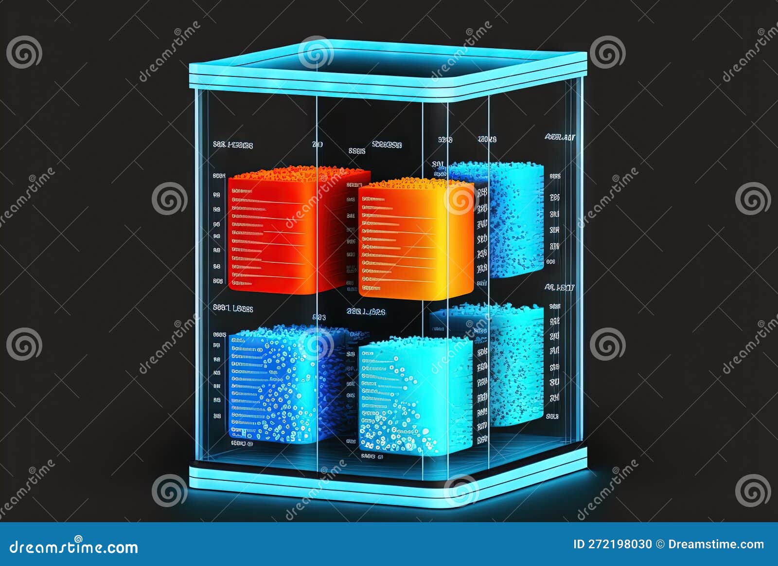 Big Data Abstract Concept with Data Clusters Collected by Server ...