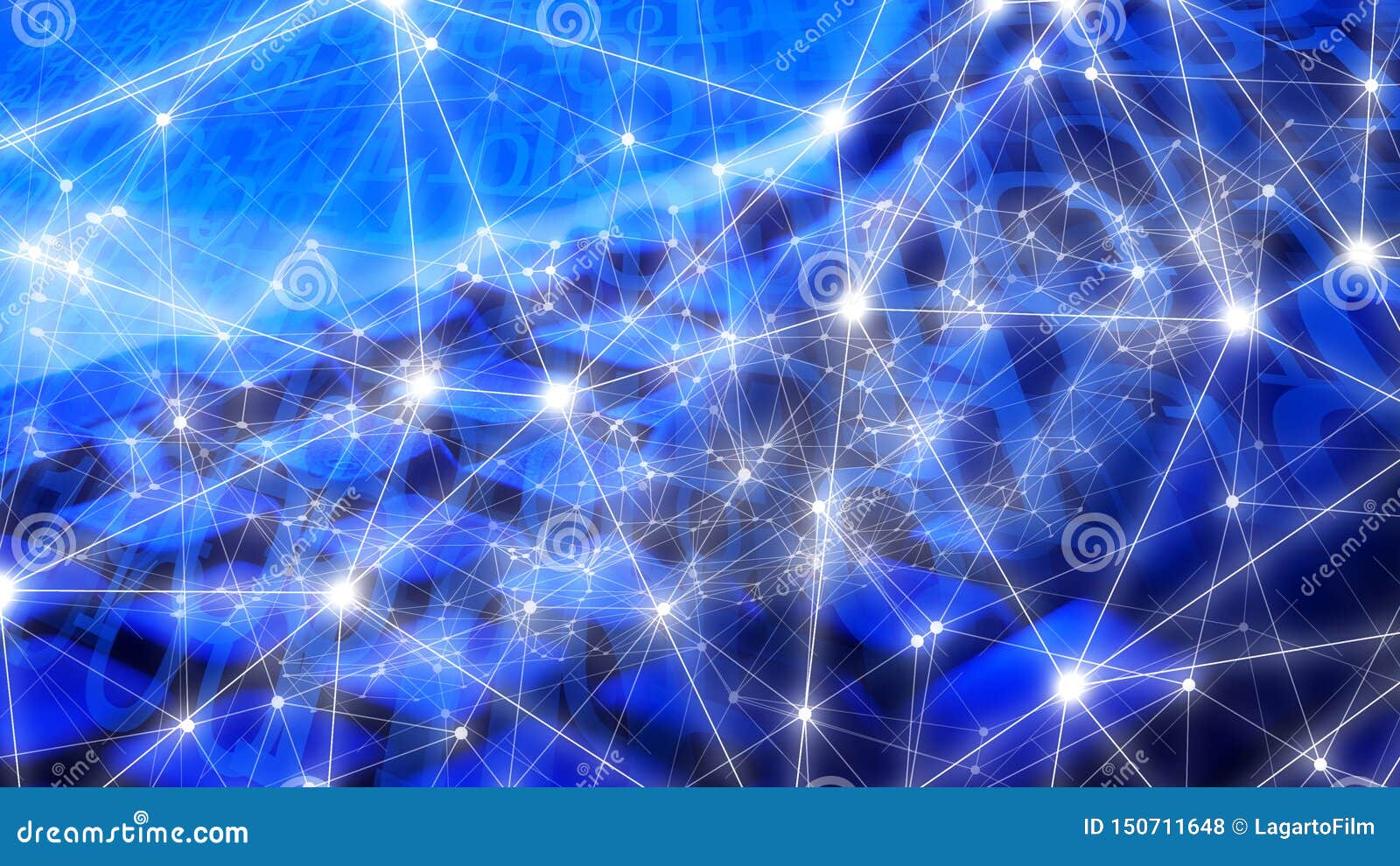 Big Data Abstract, Cyber Attack Concept Stock Photo - Image of ...