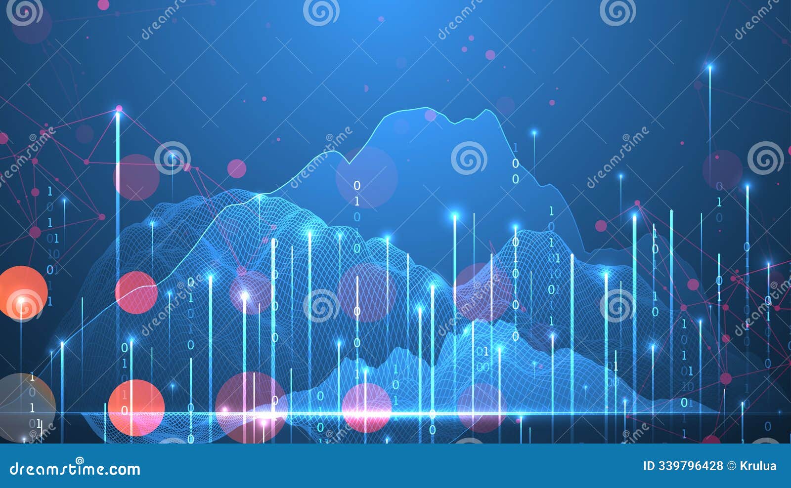 Futuristic 3D Wireframe Website Layout Digital Design Concept Visualization Stock Photography ...