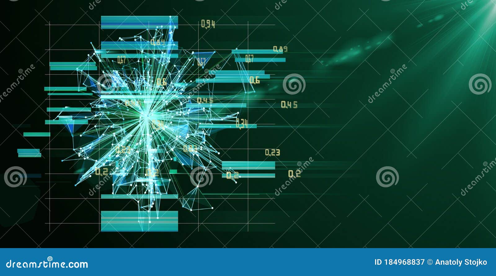 Big Data. Abstract Technology Background Connecting Lines and Dots with ...