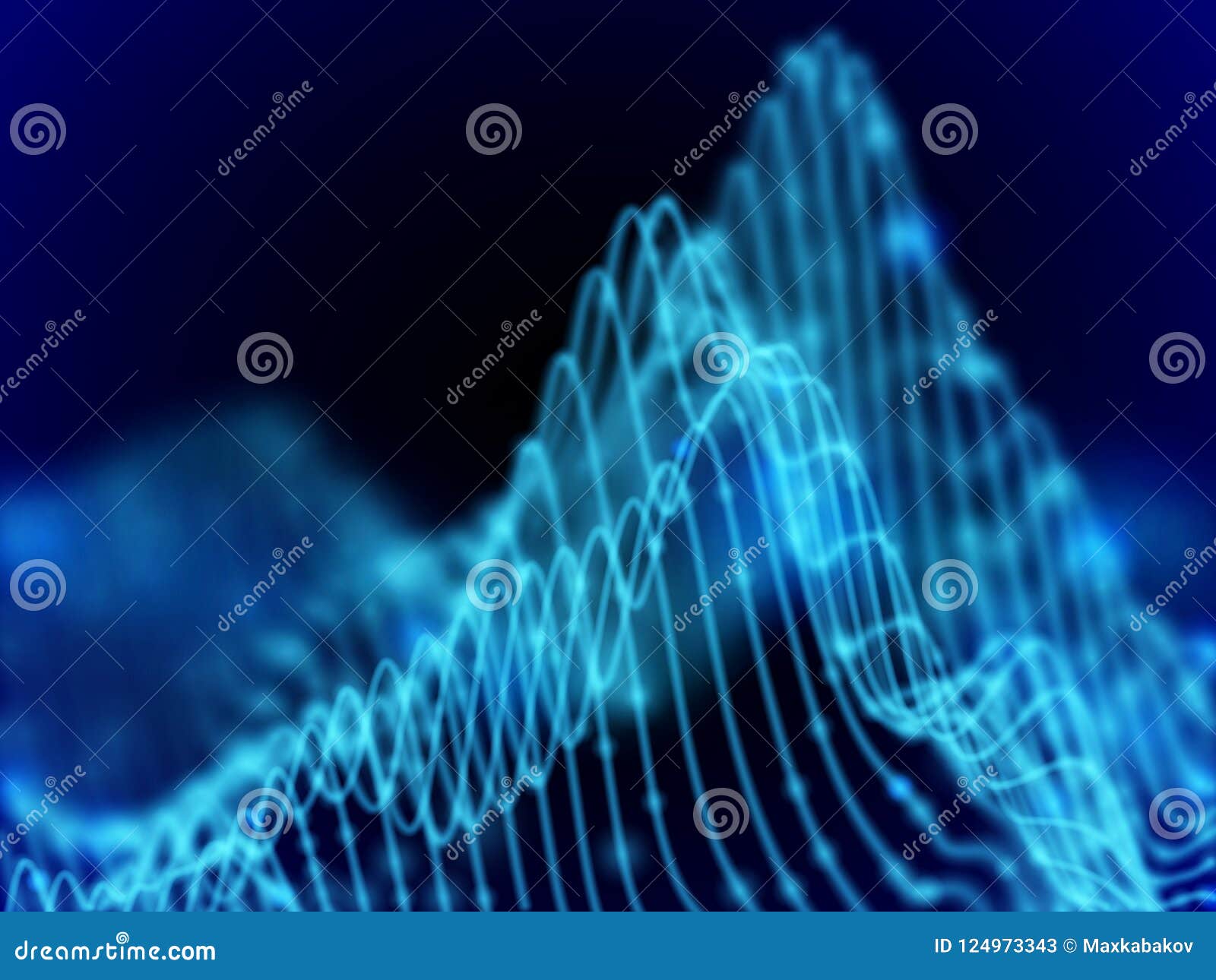 Big Data Abstract Visualization: Business Charts Analytics. Stock ...