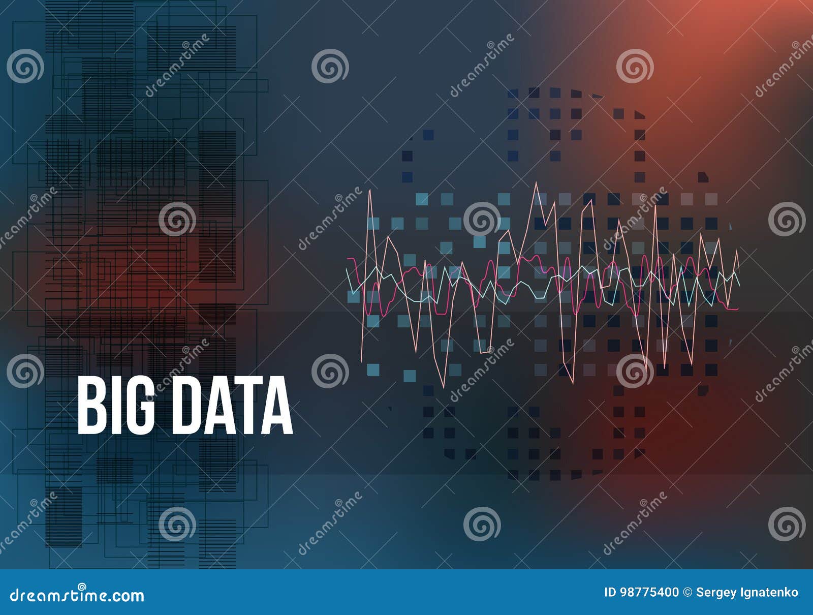 Big Data Algorithms. Analysis of Information Minimalistic Design. Science, Technology Color ...