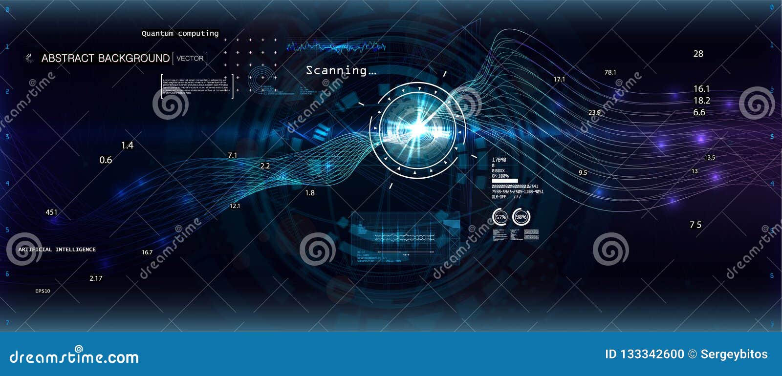 Big data algorithms stock vector. Illustration of connect - 133342600