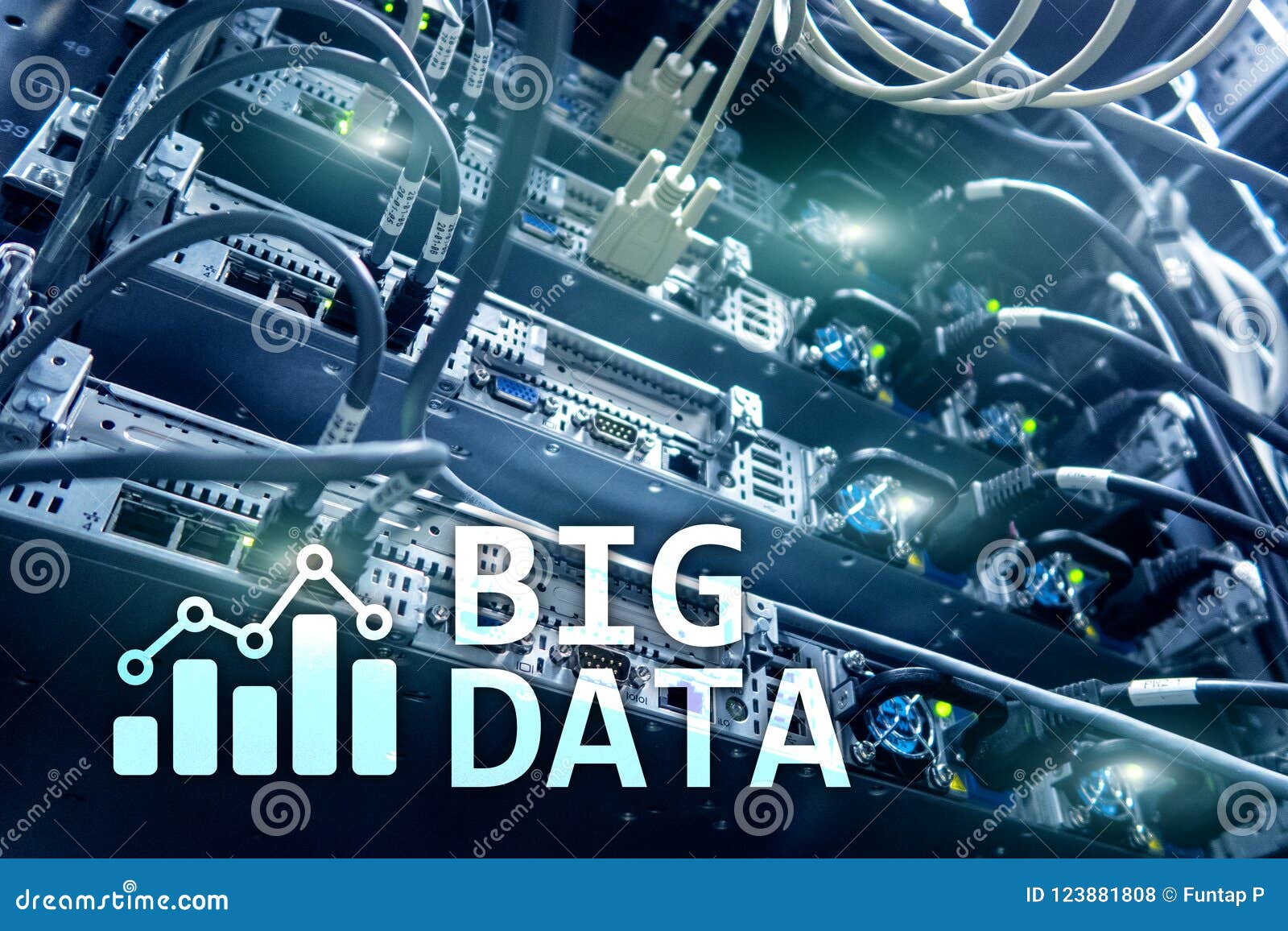 Big Data Analysing Server. Internet and Technology Stock Photo - Image ...