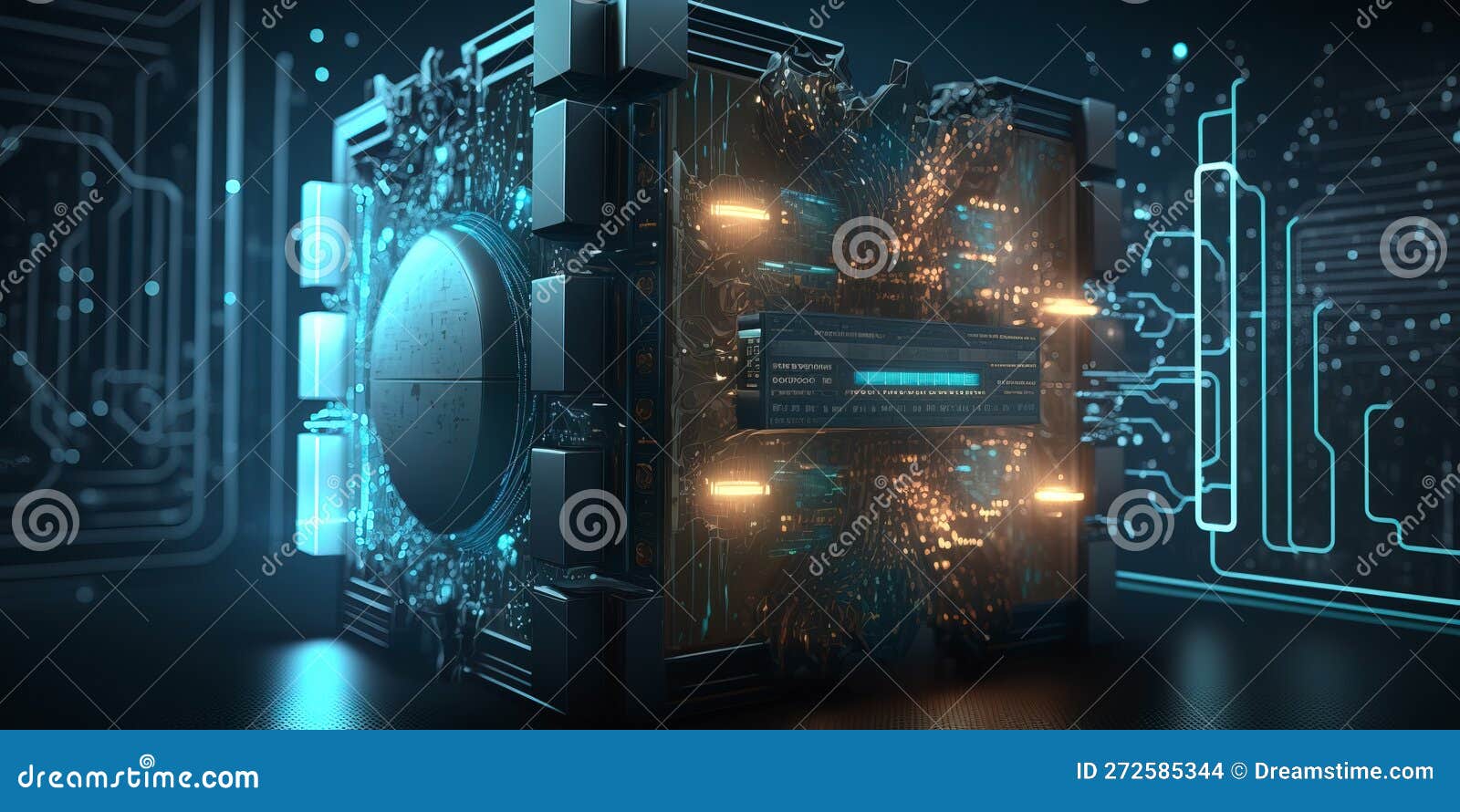 Big Data Analysis Automation and Data-as-a-Service Concept. Generative ...