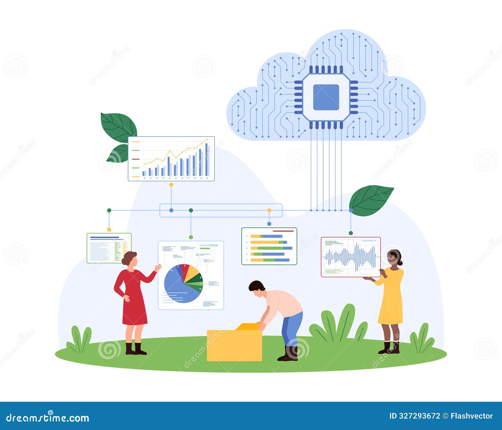 People Analyze And Validate Business Processes. Male Employee Reviewing ...