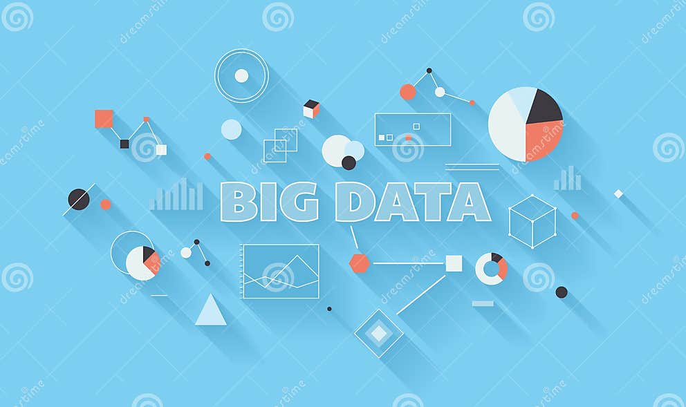 Big Data Analysis Illustration Stock Vector - Illustration of business ...