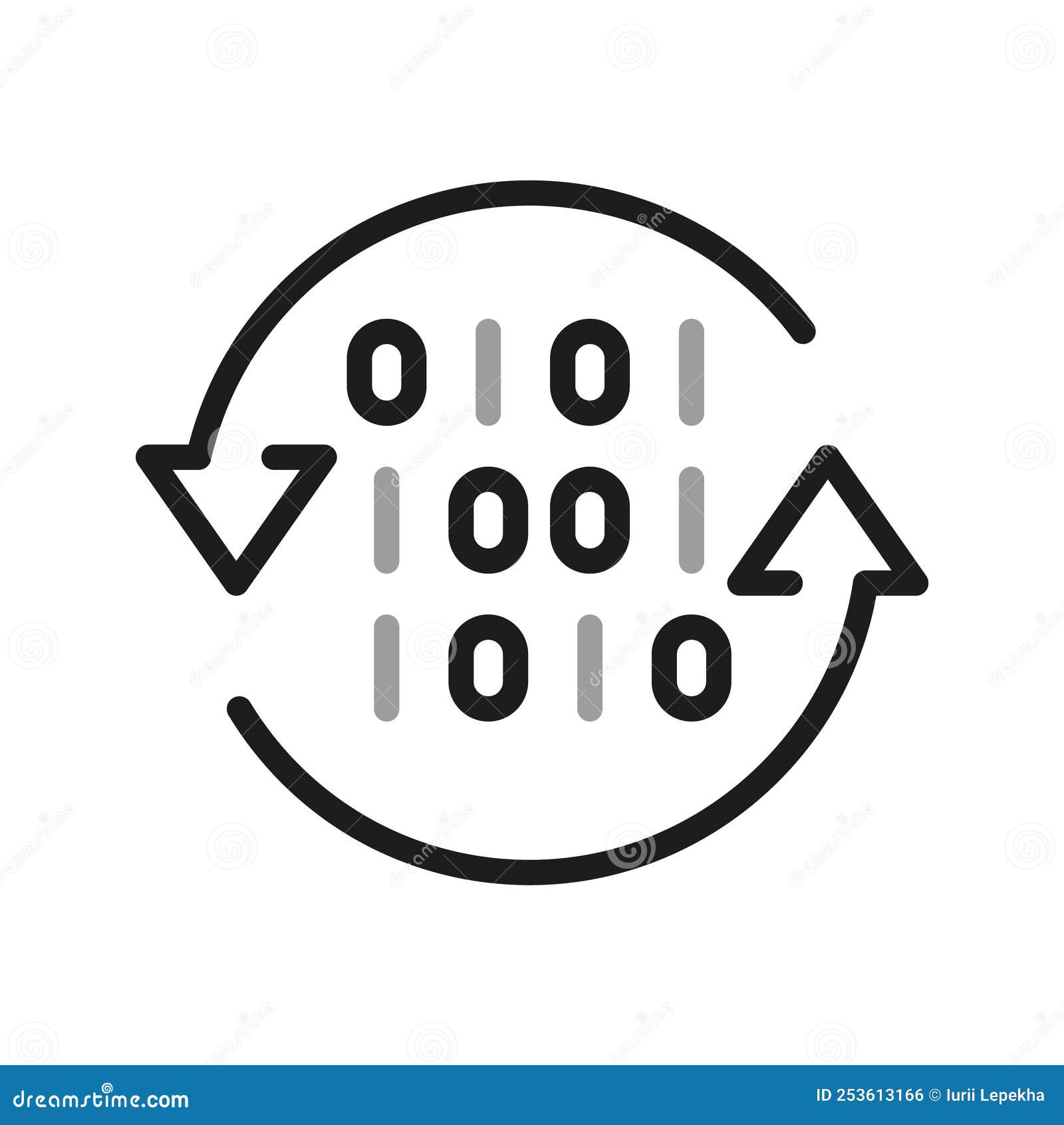 Big Data Analysis Thin Line Icon. Data Processing Outline Pictograms for Website and Mobile App ...