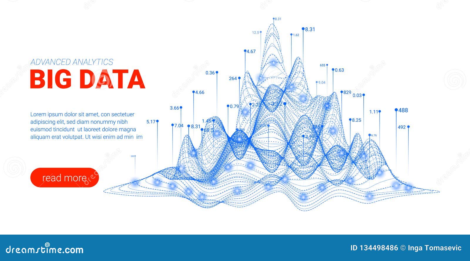 Big Data Analysis Visualization. Landing Page. Stock Vector ... Big Data Analysis Visualization. Landing Page. Stock Vector ...