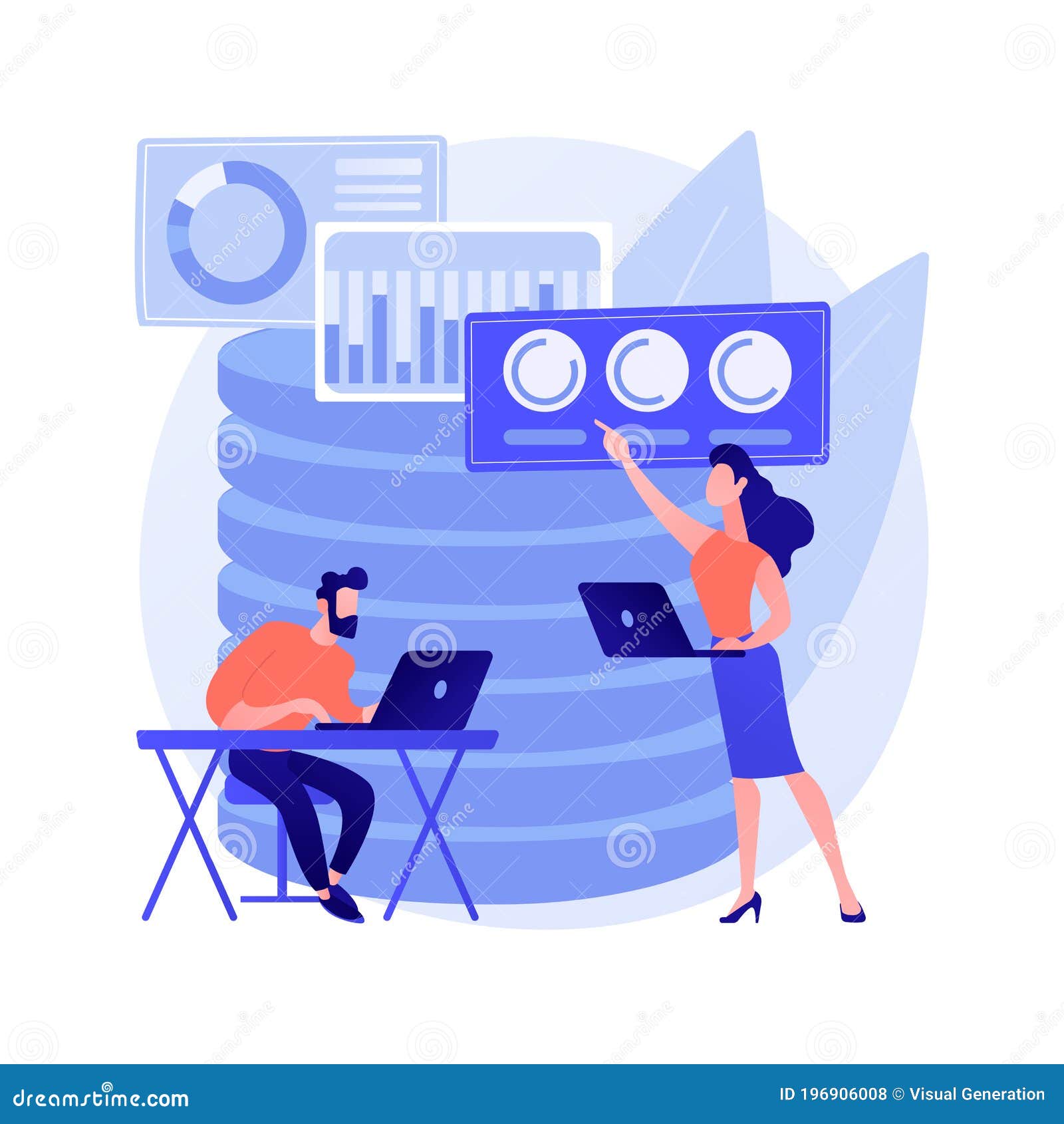 Big Data Analytics Abstract Concept Vector Illustration. Stock Vector ...