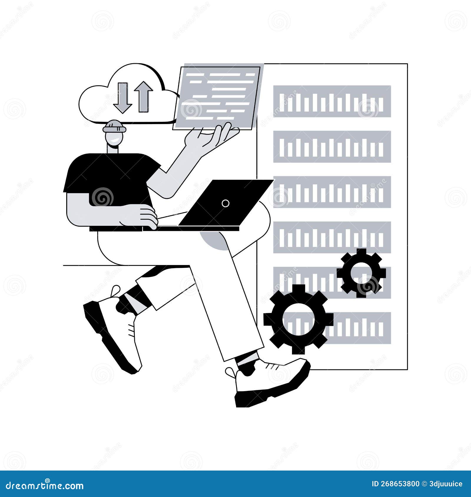 Big Data Analytics Abstract Concept Vector Illustration. Stock Vector ...