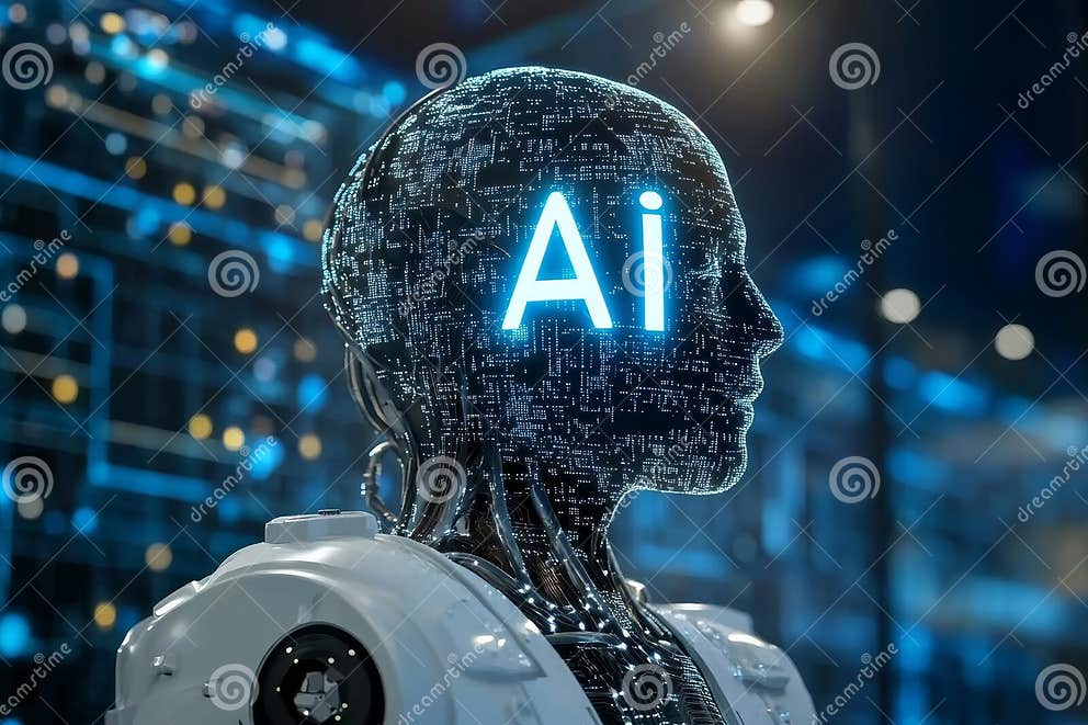 Big Data Analytics with AI and Machine Learning. Stock Photo - Image of computing, connection ...