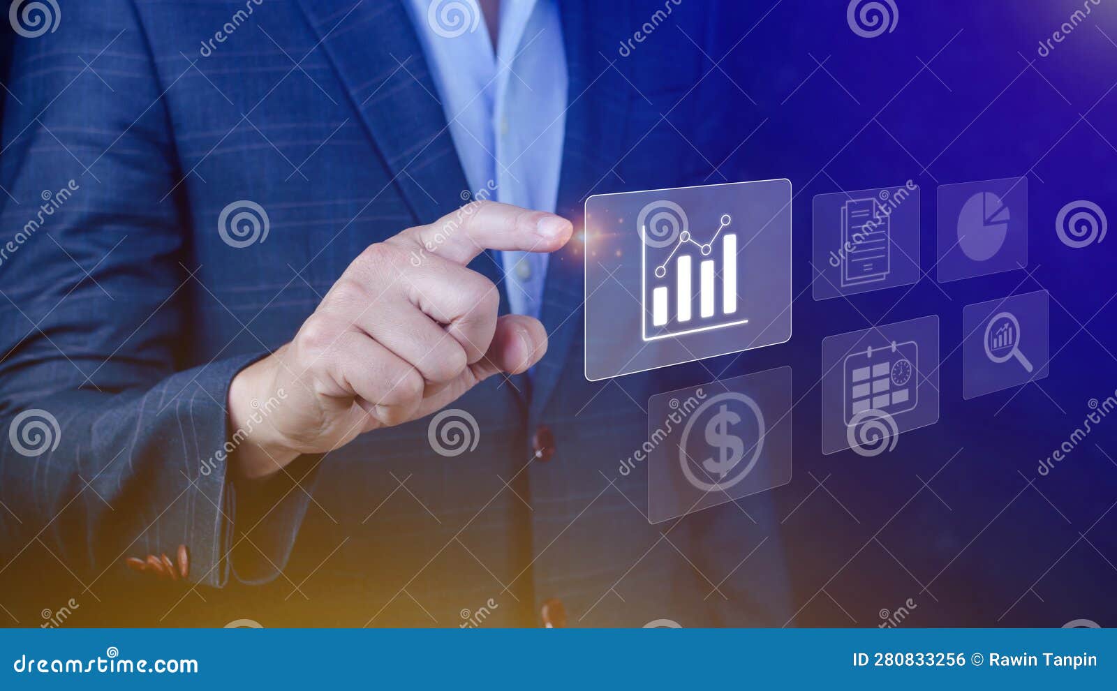 Big Data Analytics and Business Intelligence BI Concept with Chart and ...