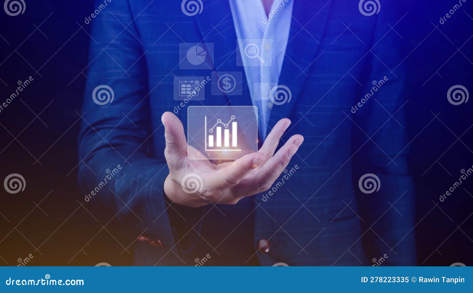Big Data Analytics and Business Intelligence BI Concept with Chart and ...