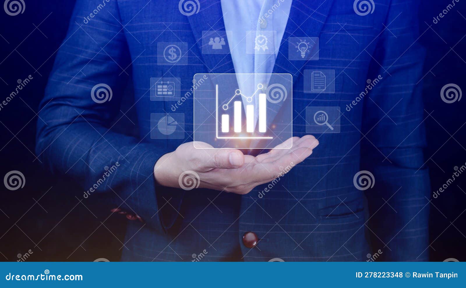 Big Data Analytics and Business Intelligence BI Concept with Chart and ...