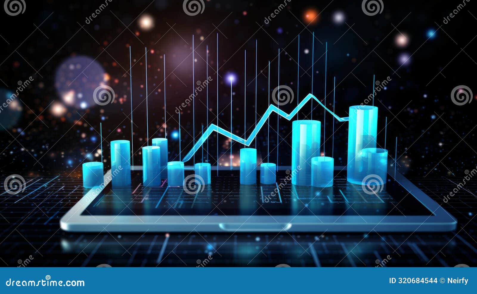 Big Data Analytics and Business Intelligence Concept with Chart and ...