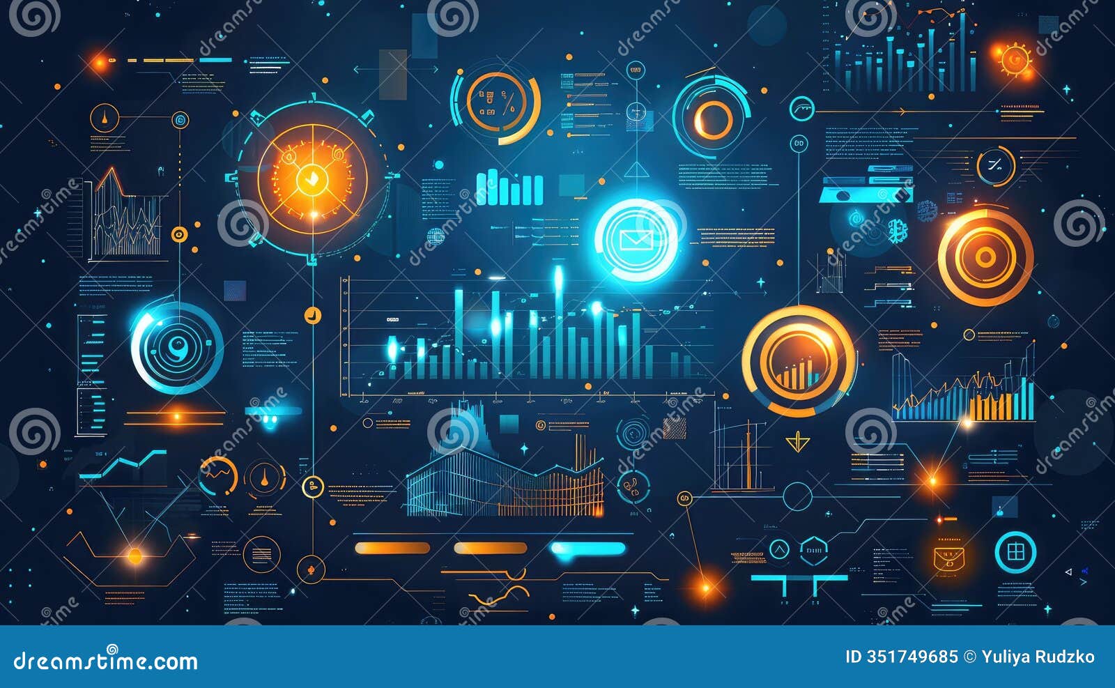 Big Data Analytics and Business Intelligence Concept with Graphical ...