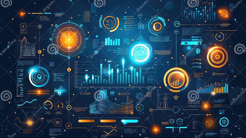 Big Data Analytics and Business Intelligence Concept with Graphical Icons Stock Image - Image of ...