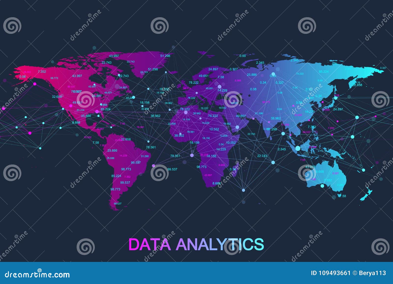 Big Data Analytics and Business Intelligence. Digital Analytics Concept ...