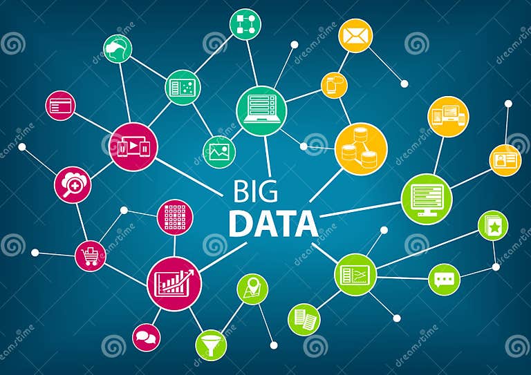 Big Data and Analytics Concept. Connected Devices and Information ...