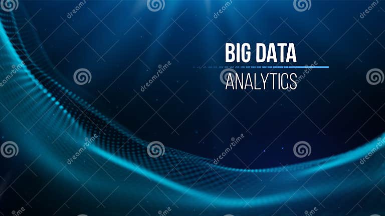 Big Data Analytics Concept with Futuristic Blue Waves. Personal Data ...