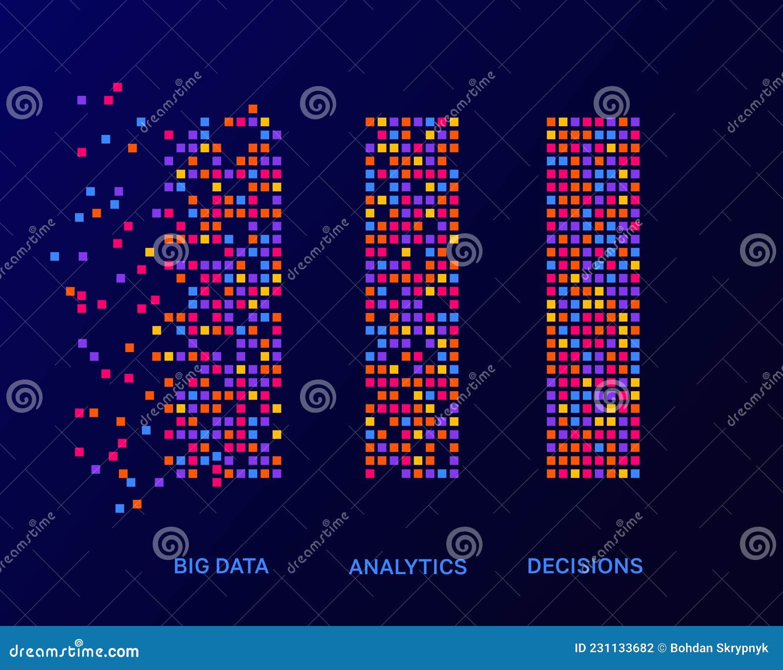 Big Data Analytics. Digital Analysis of Business Information Stock ...