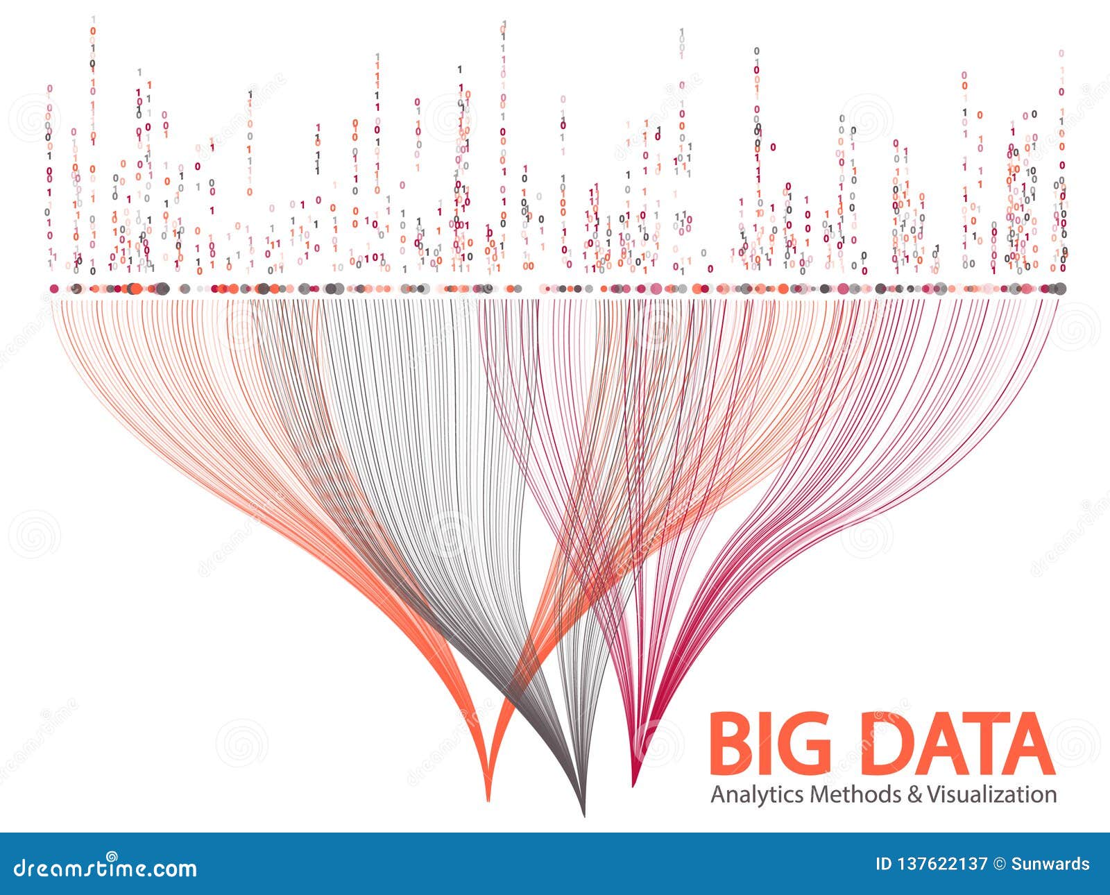 Big Data Visualization Concept Vector. Stock Vector - Illustration of ...