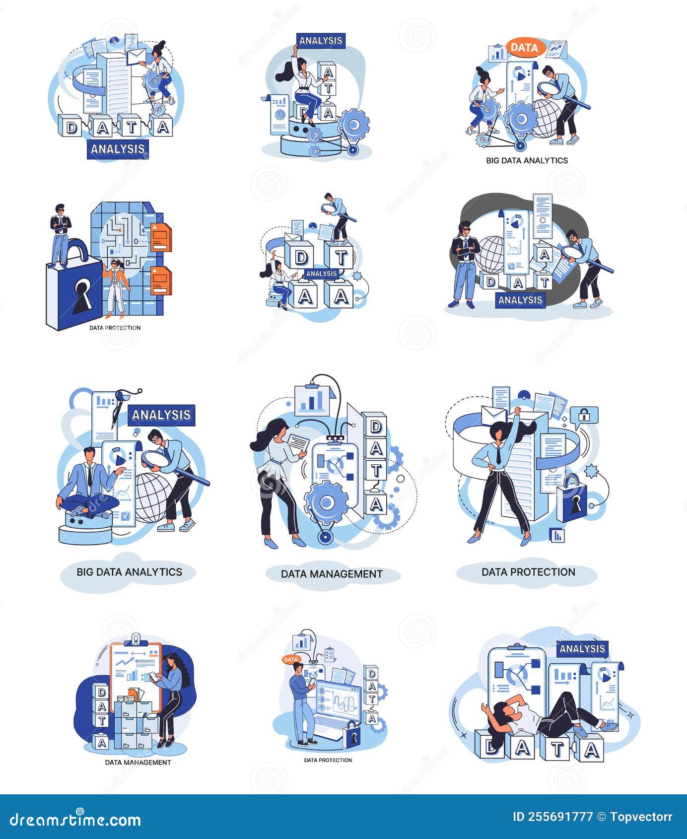 Big Data Analytics Platform, Data Management and Protection Creative ...