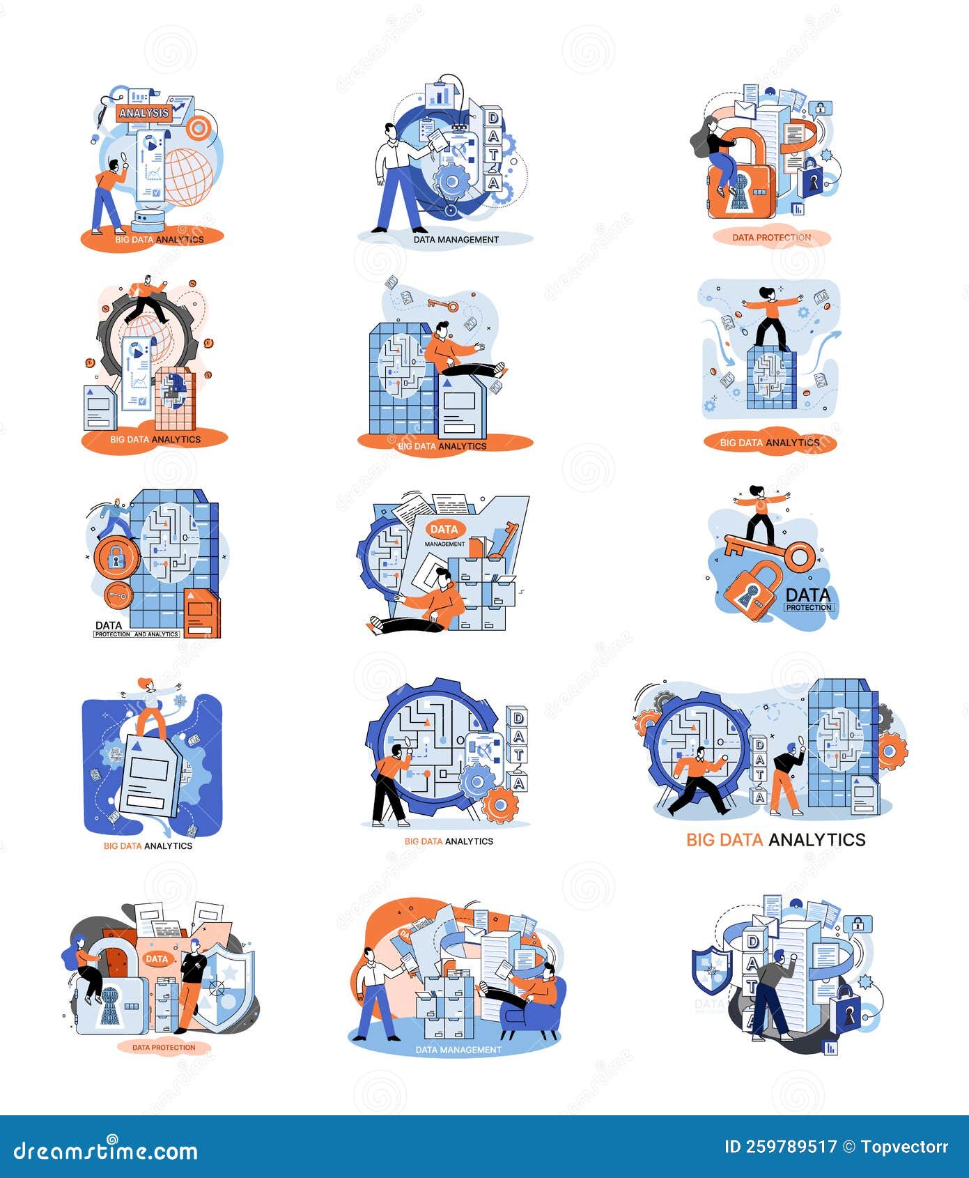 Big Data Analytics Platform, Data Management and Protection Creative ...