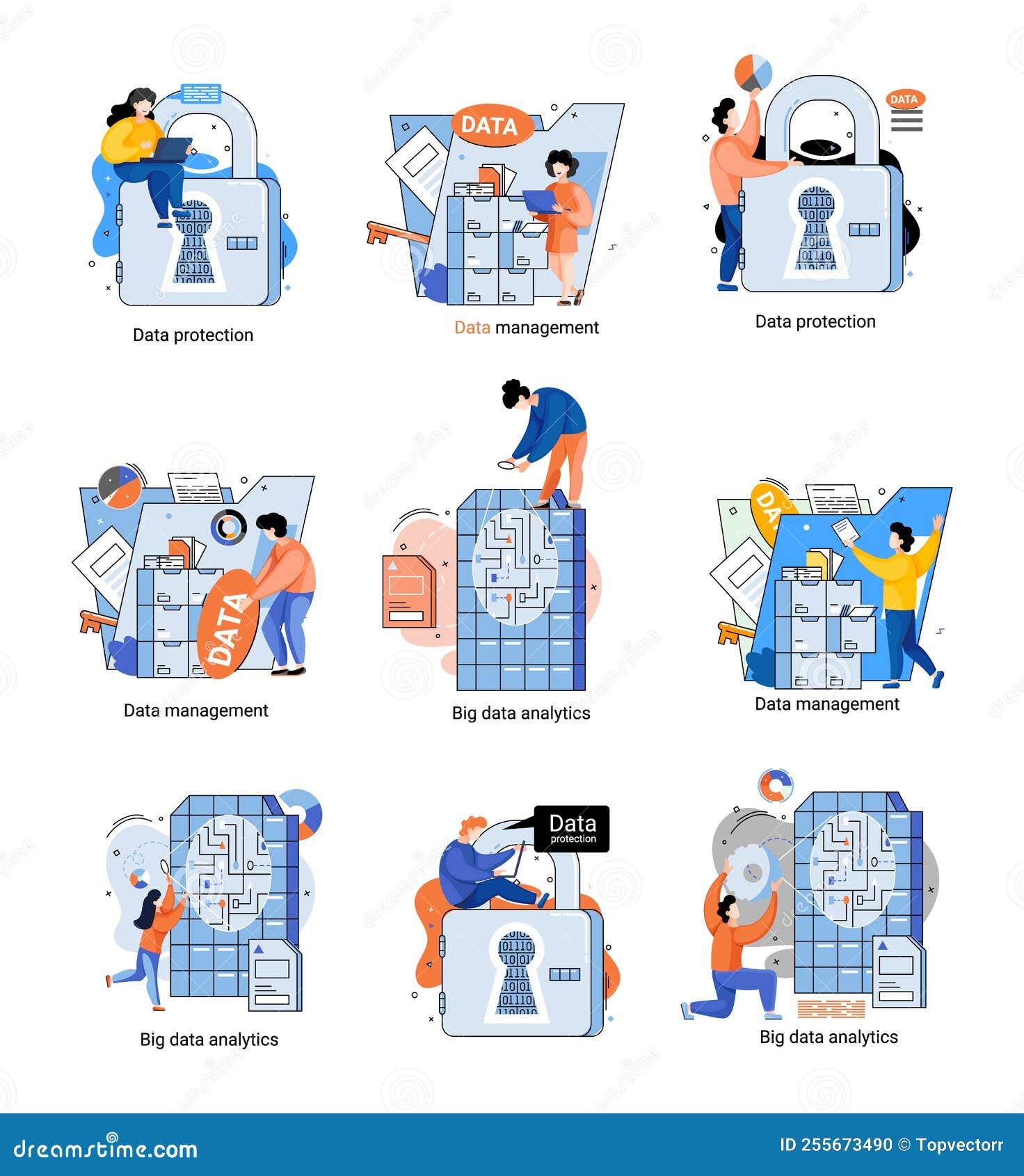 Big Data Analytics Platform, Data Management and Protection Creative ...