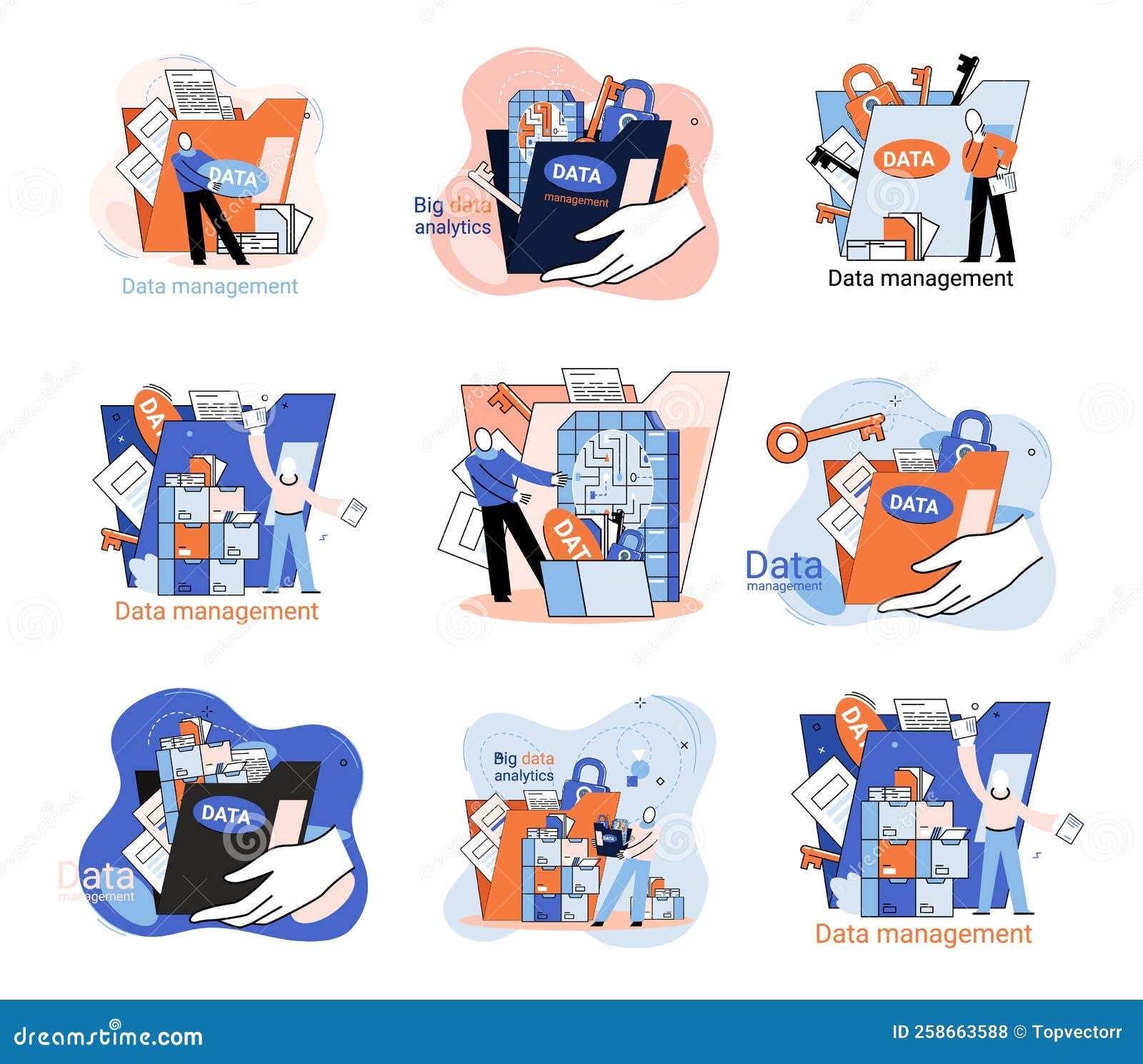 Big Data Analytics Platform, Data Management and Protection Creative ...