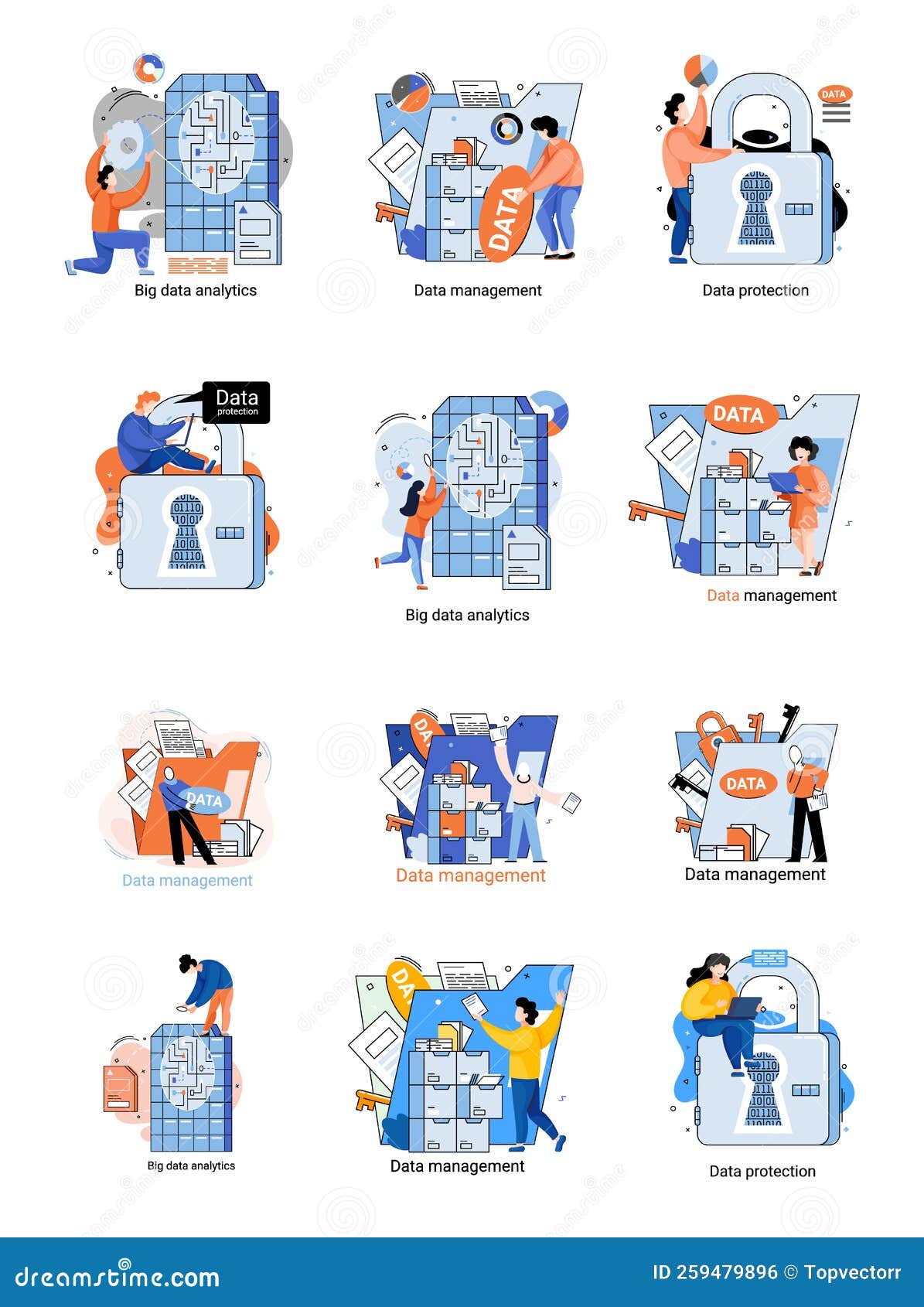 Big Data Analytics Platform, Data Management and Protection Creative ...