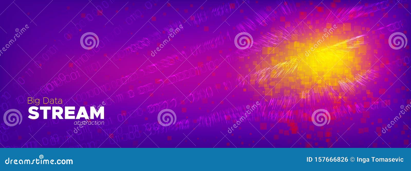 Big Data Analytics. Purple Technology Abstract Stock Vector ...