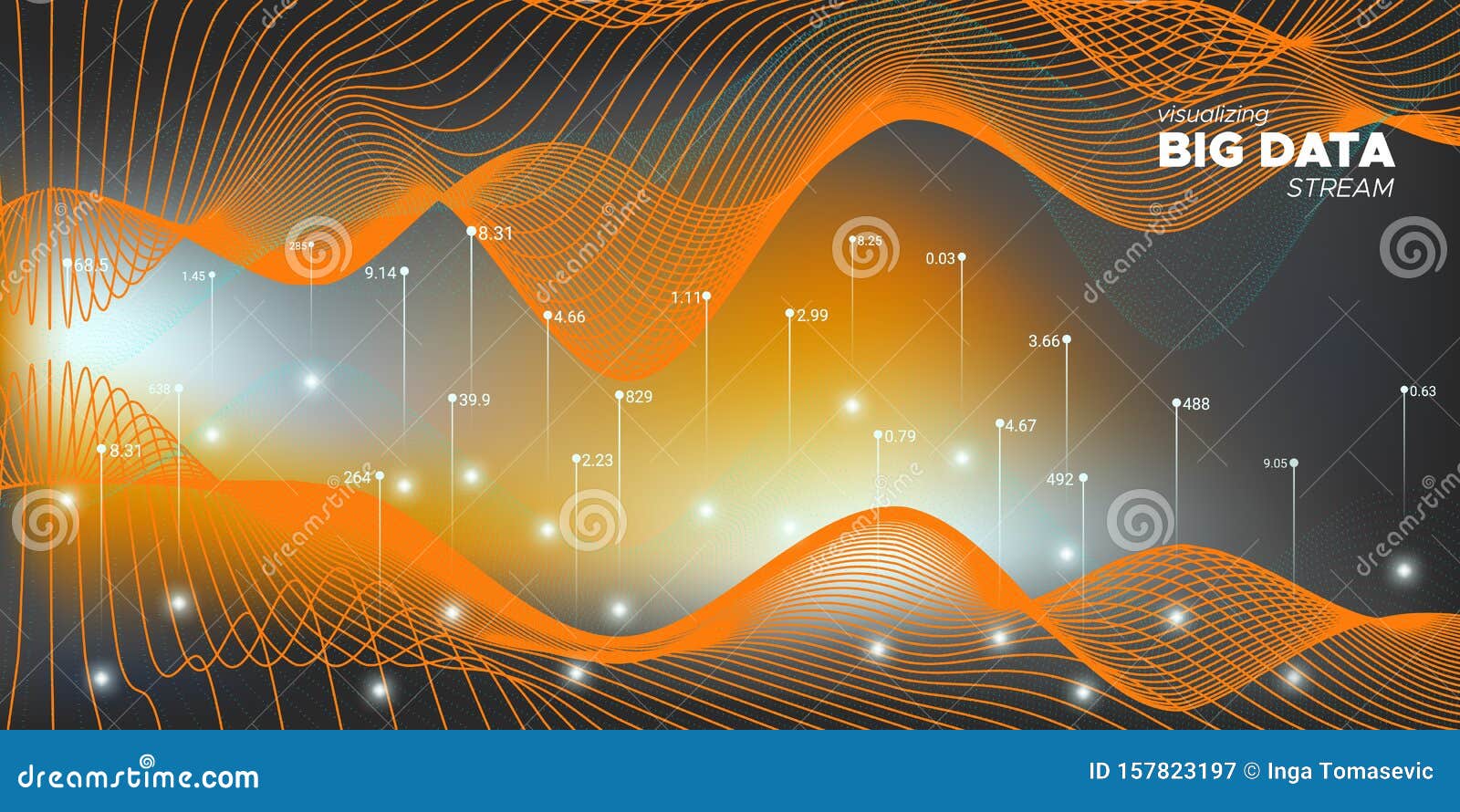 Big Data Analytics. System Visualization Stock Illustration ...
