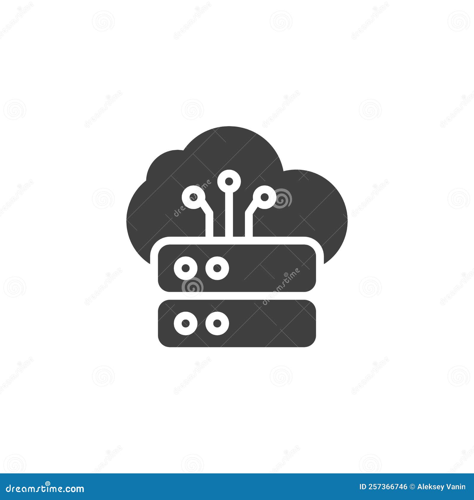 Big Data Analytics Vector Icon Stock Vector - Illustration of storage ...