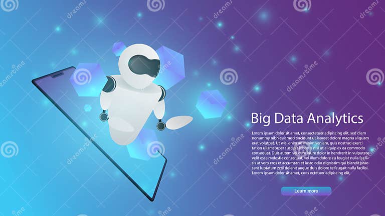 Big Data Analytics Vector Infographic,ai or Artificial Intelligence in ...