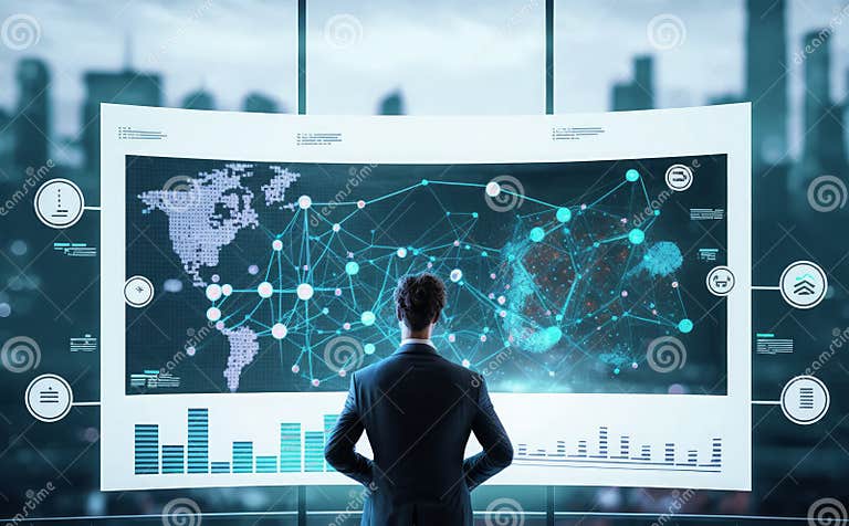 Big Data Analytics Visualization Technology With Scientist Analyzing