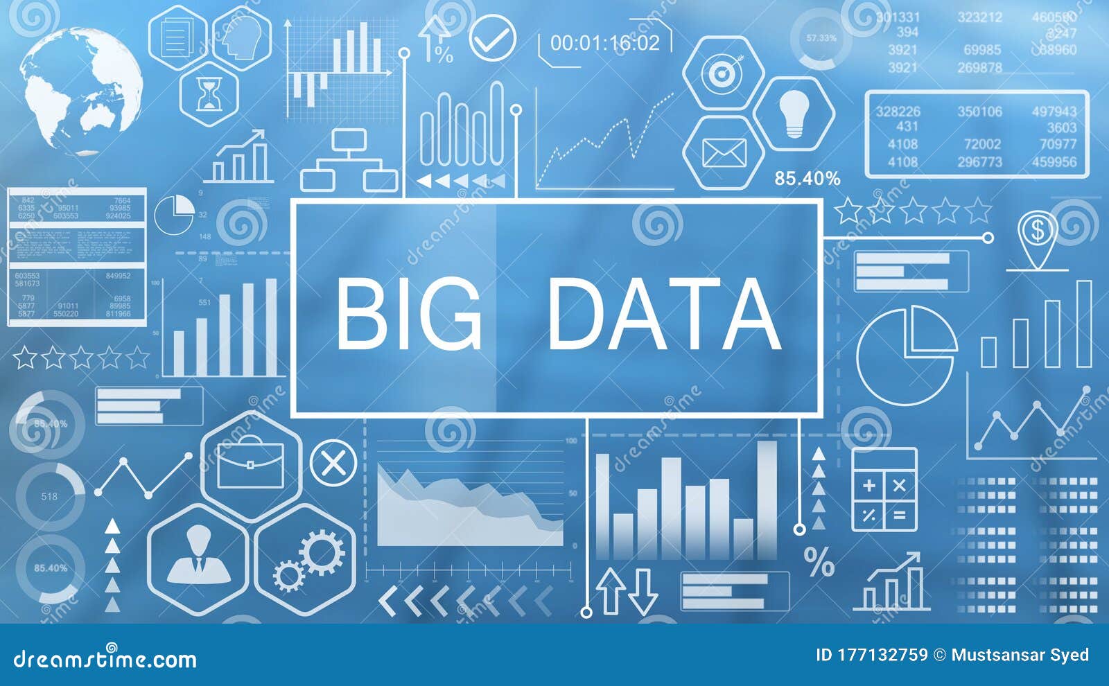 Big Data, Animated Typography Stock Illustration - Illustration of ...