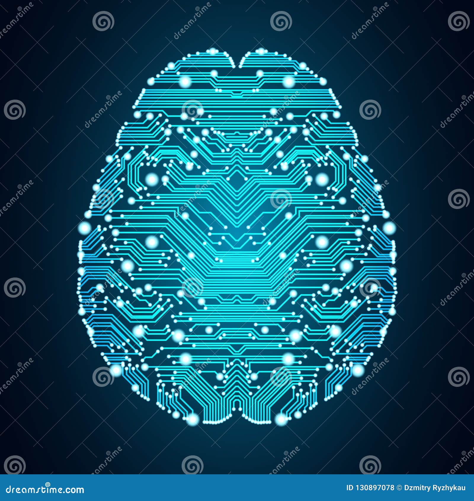 Big Data and Artificial Intelligence Brain Concept. Stock Vector ... Big Data and Artificial Intelligence Brain Concept. Stock Vector ...