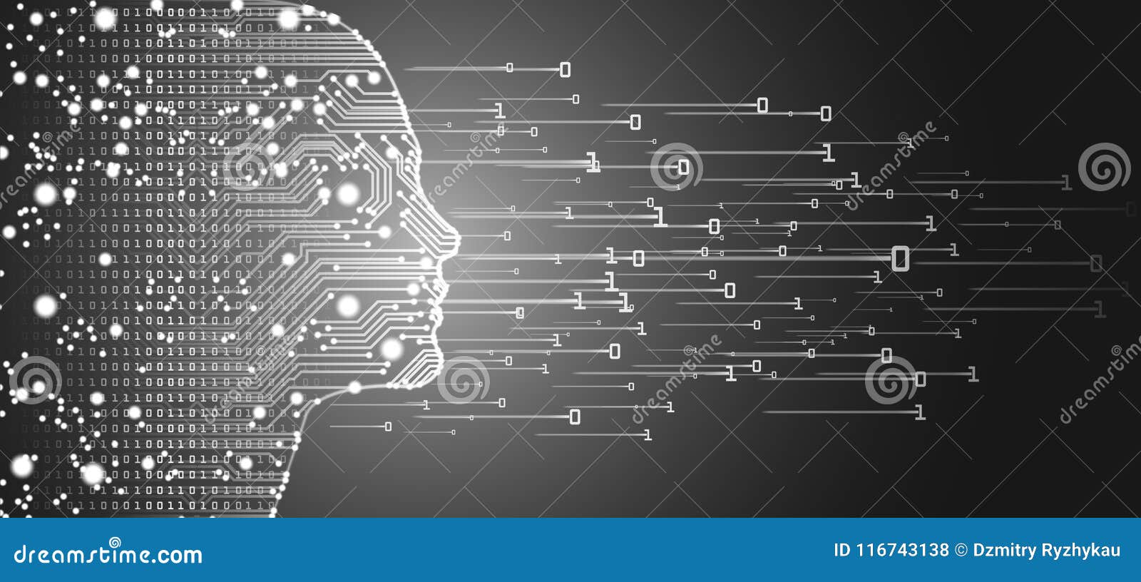 Big Data and Artificial Intelligence Concept. Stock Vector ...