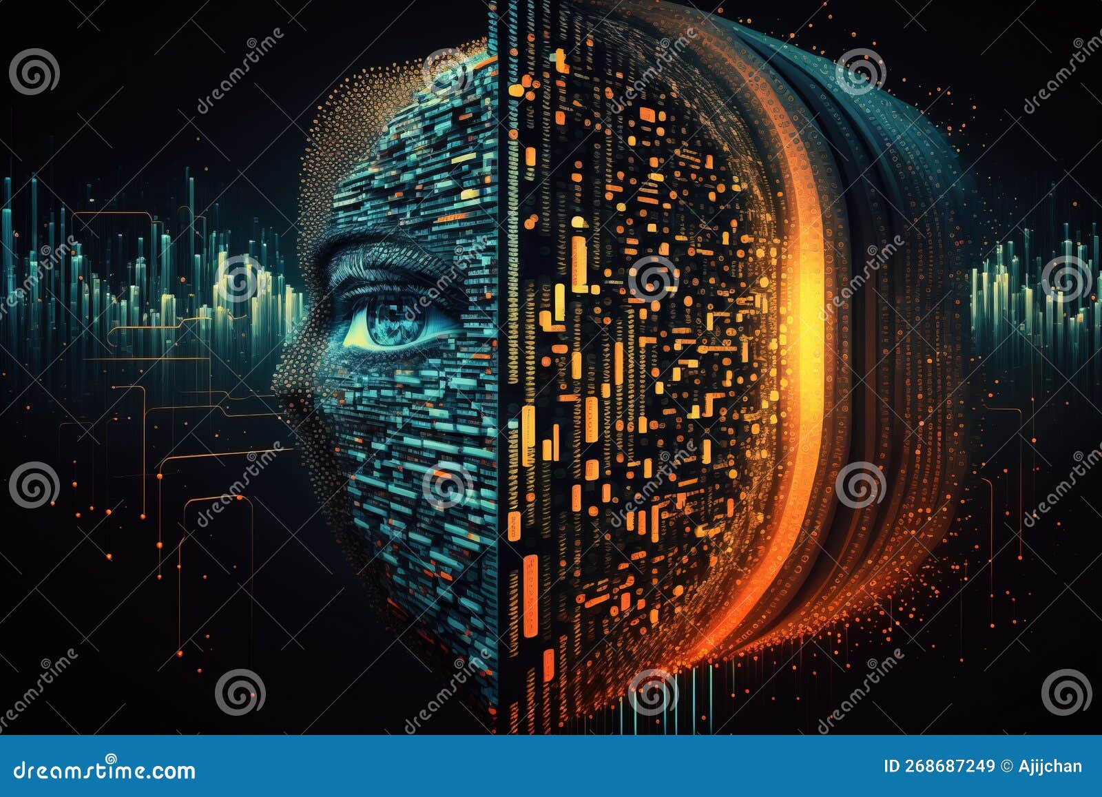 Big Data, Artificial Intelligence and Quantum Computing Concept ...