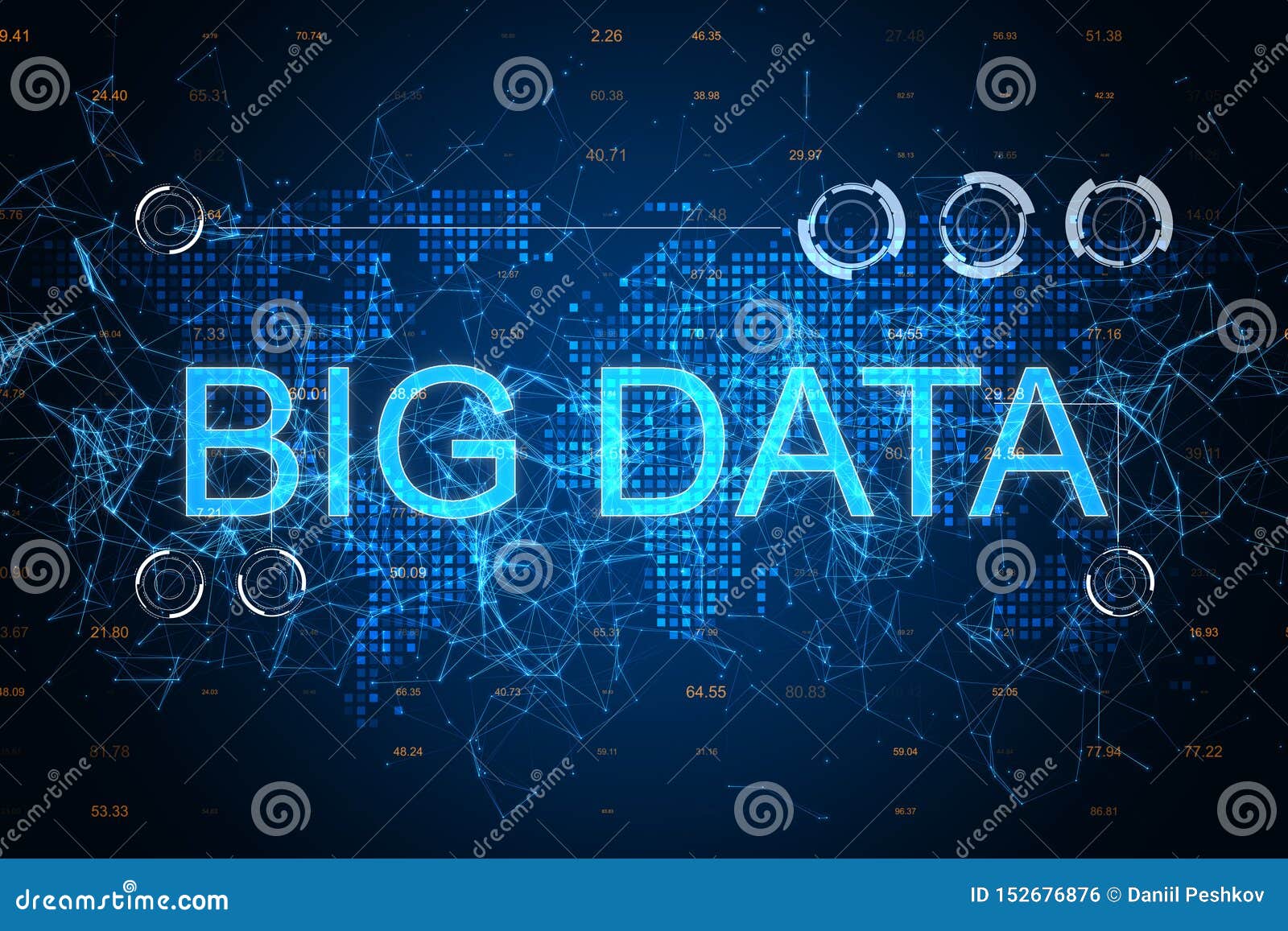 Big data background stock illustration. Illustration of cloud - 152676876