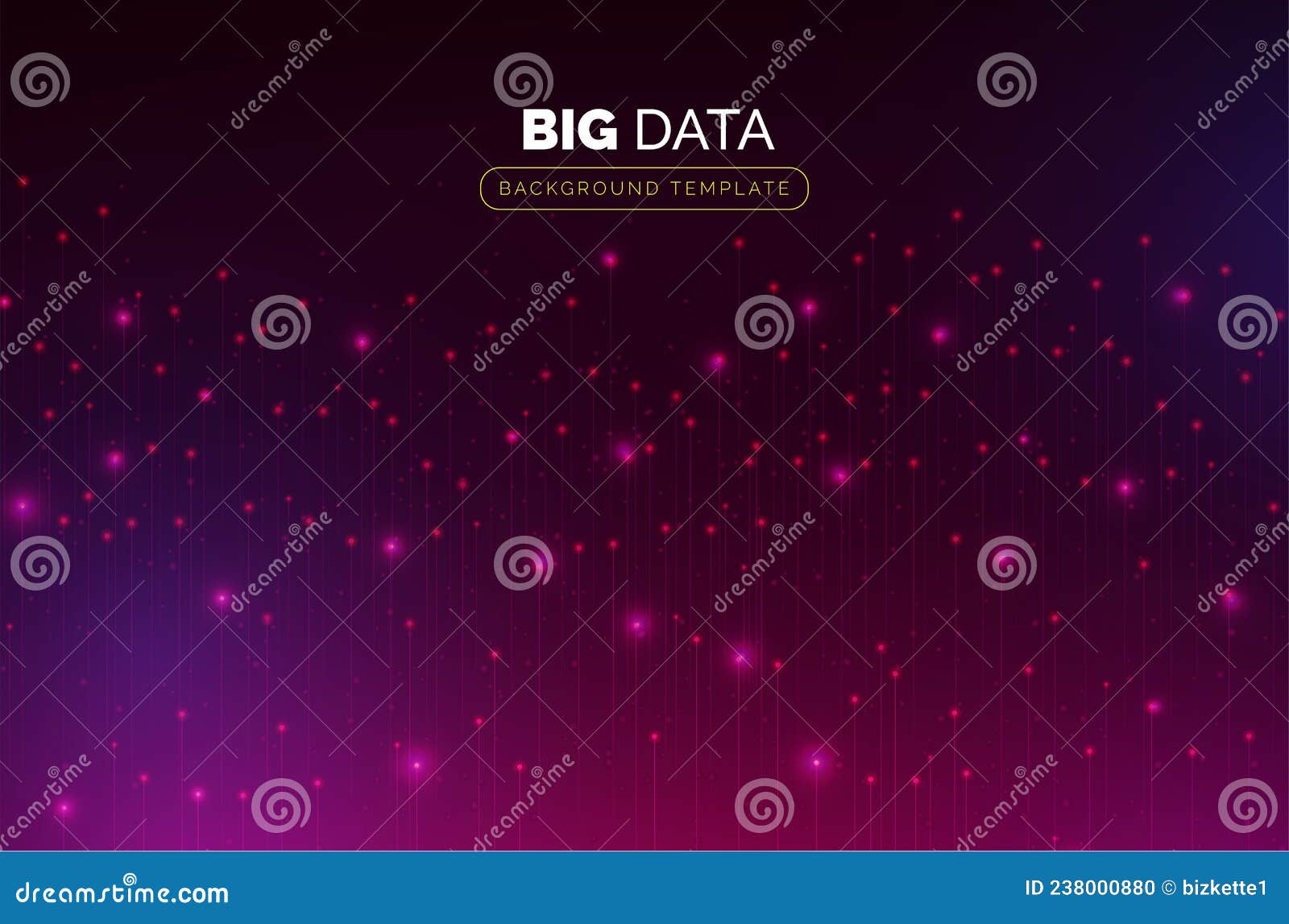Big Data Background with Colorful Particles Vector Illustration Stock ...