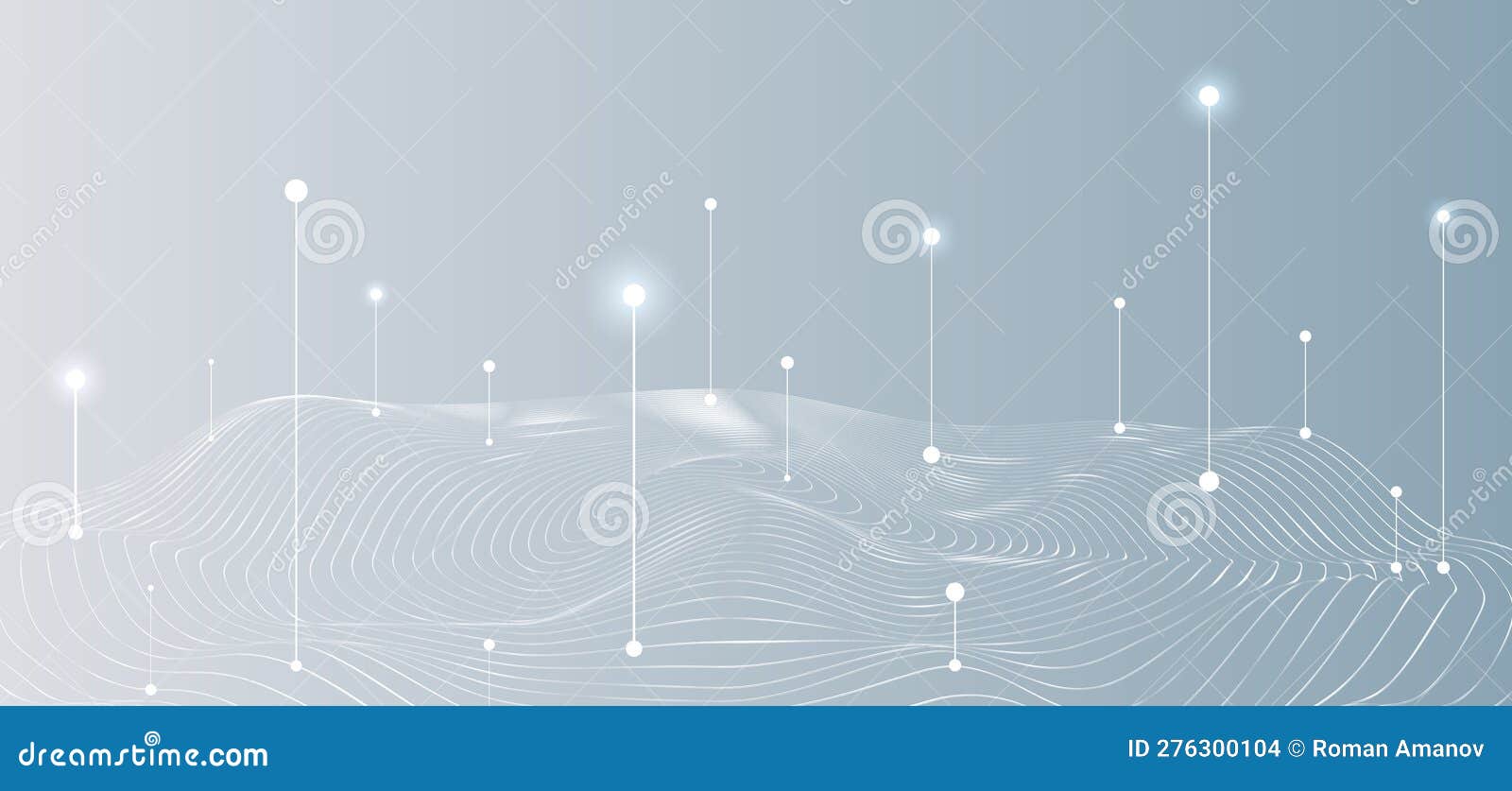 Big Data Background. Social Network Concept with Connected Lines and ...