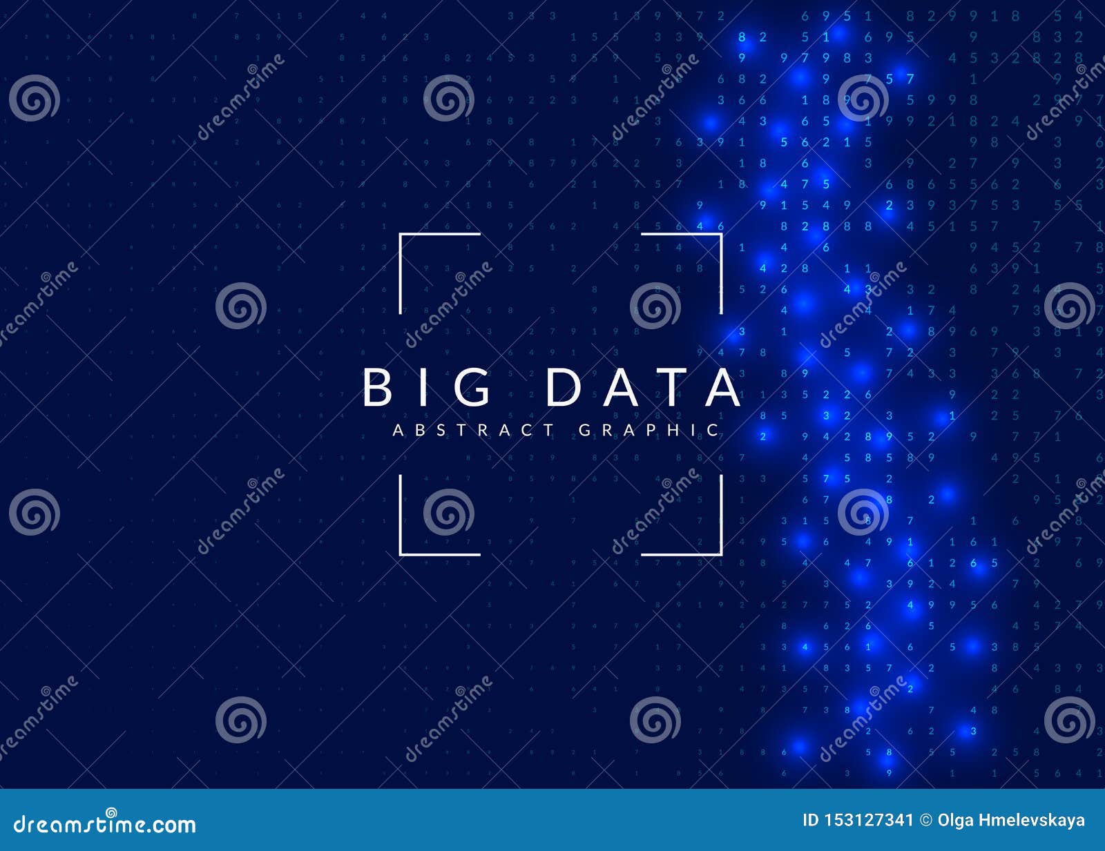 Big Data Background. Technology for Visualization, Artificial in Stock ...