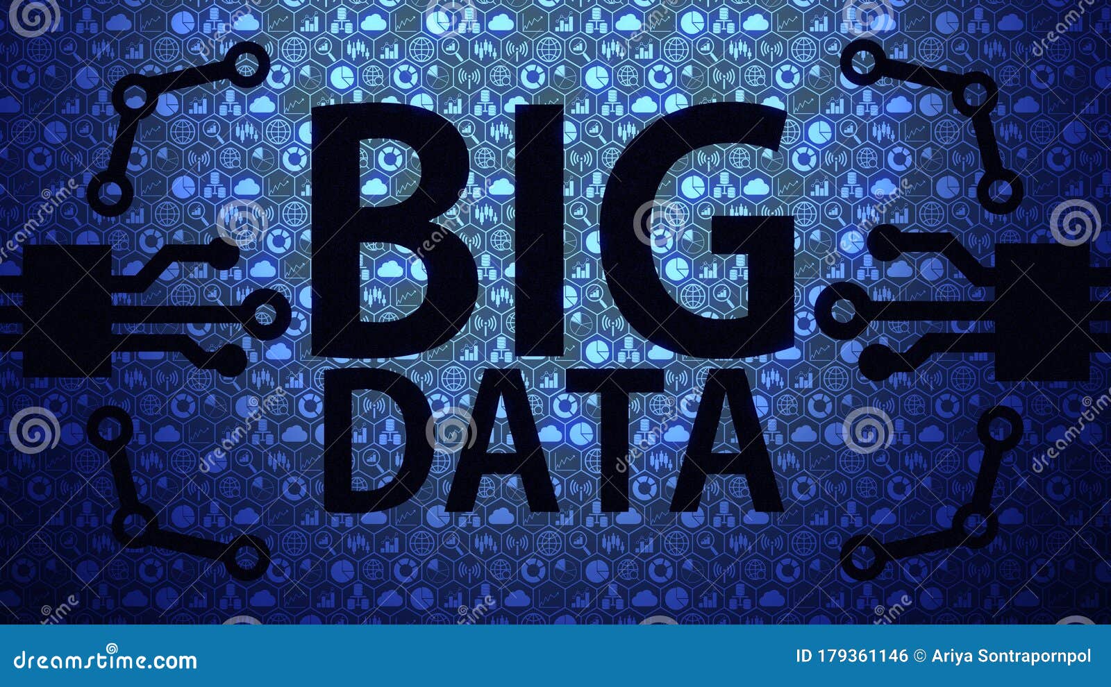 Big Data Big Picture Background Composed of Big Data Icons and Big Data ...
