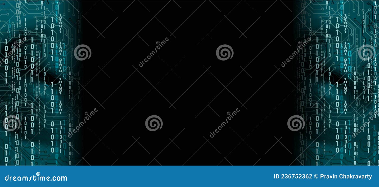 Big Data Binary Code Circuit Background Flowing Number One And Zero Text In Binary Code Format