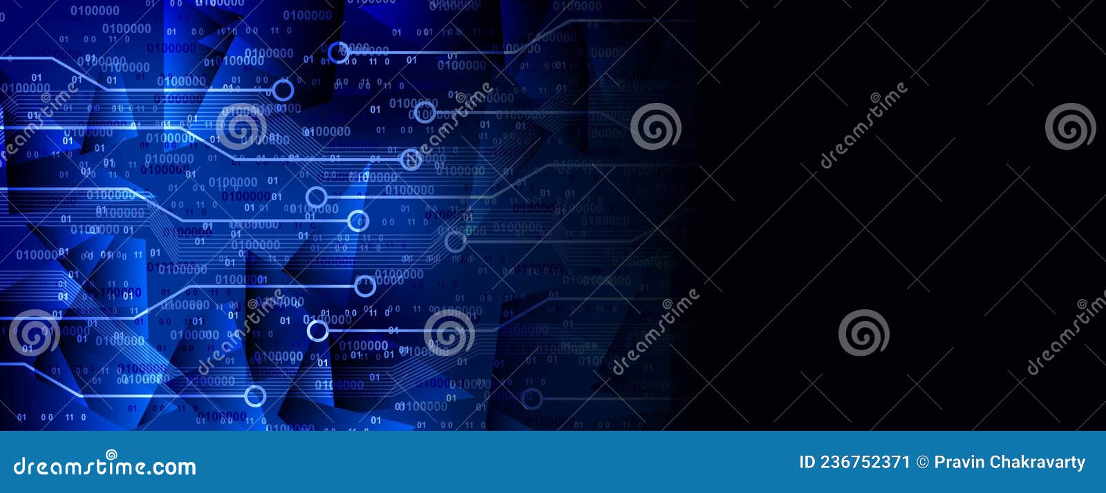 Big Data Binary Code Circuit Background Flowing Number One And Zero Text In Binary Code Format