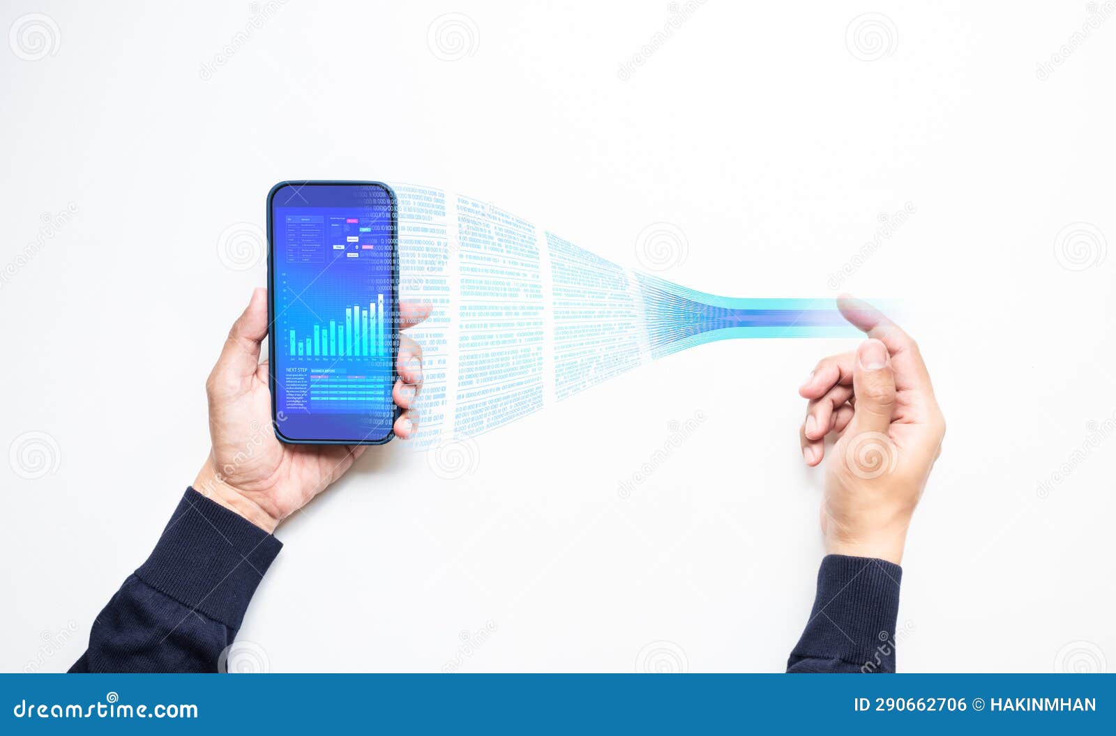 Big Data with Business Analytics.ai Calculation Processing Stock Photo ...